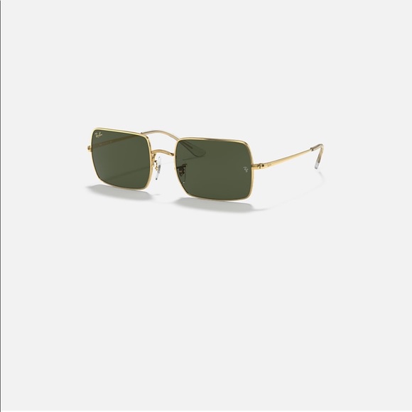 Ray-Ban | Accessories | Ray Ban Rectangle 969 Legend Gold Green | Poshmark